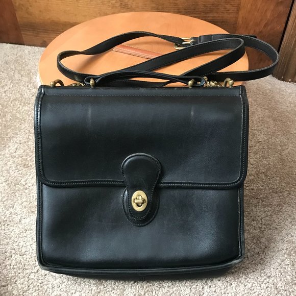 Coach | Bags | Vintage Coach Black Willis H9u 9927 Crossbodyshoulder ...